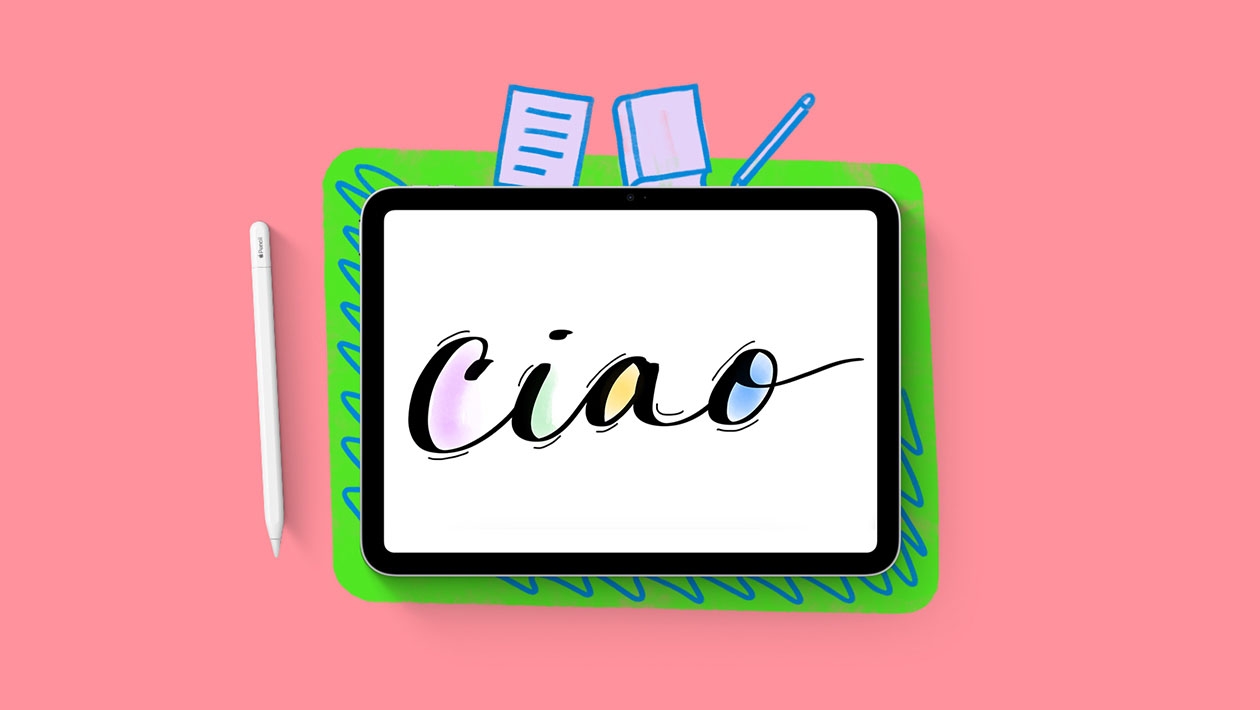 Creare una scritta a mano decorativa - Apple Education Community